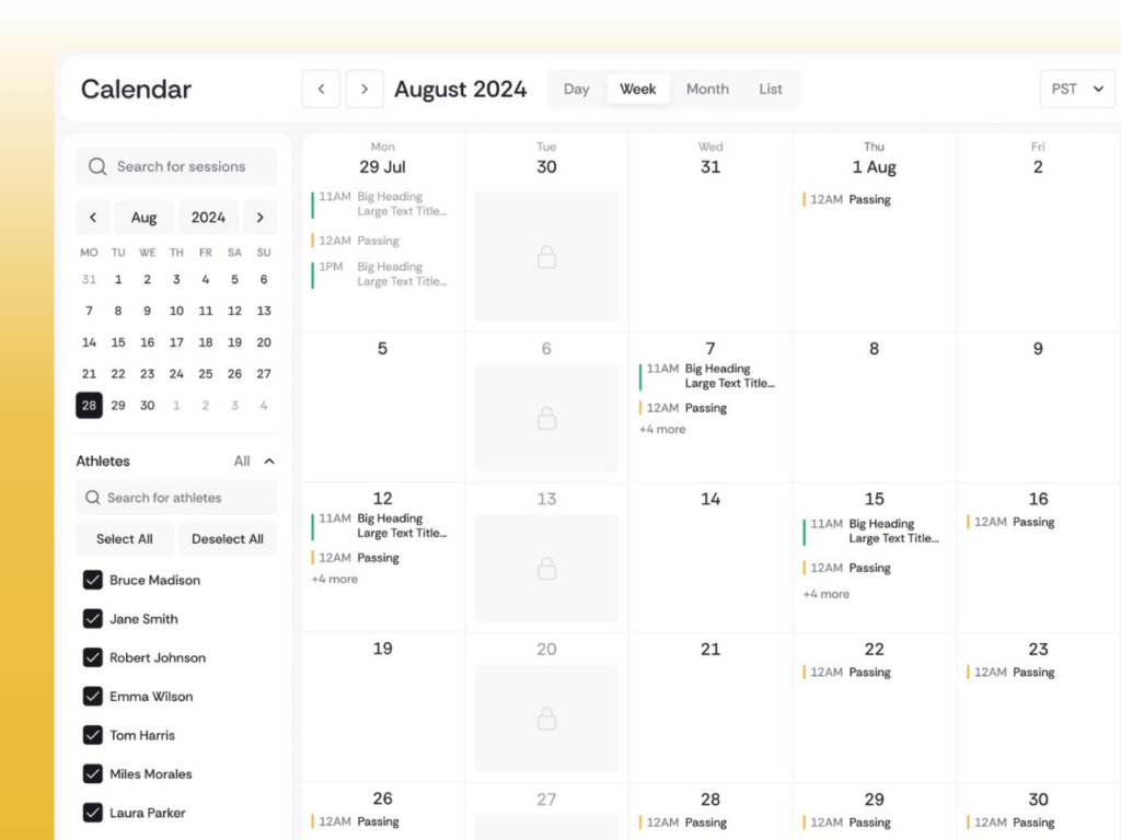 Scheduling - CoachIQ